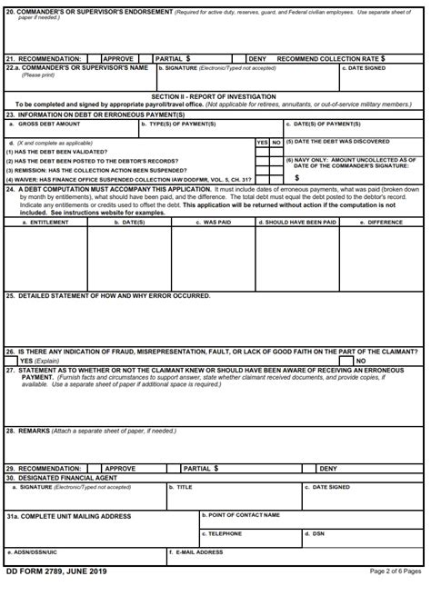 Dd Form 2789 Printable Form 2025