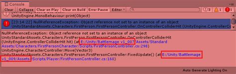 Incorrect Script Locations Referenced In Console Unity Engine