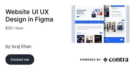 website ui ux design in figma by israj khan