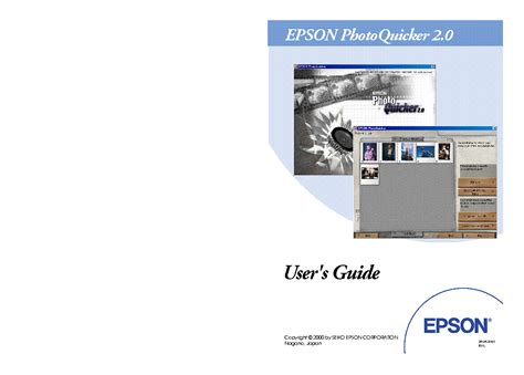 Epson Photo Quicker 2 Users Guide Service Manual Download Schematics