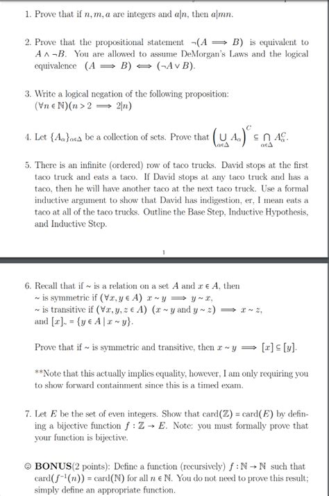 Solved Prove That If N M A Are Integers And An Then Chegg