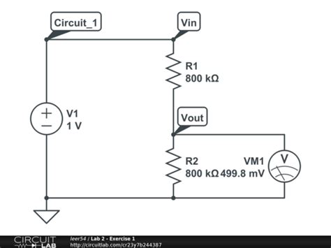 Lab Exercise CircuitLab