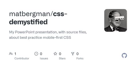Github Matbergmancss Demystified My Powerpoint Presentation With