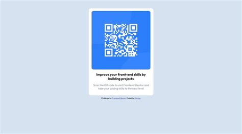 Frontend Mentor Qr Code With Html And Css Coding Challenge Solution