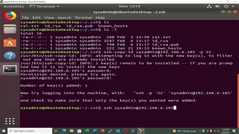 Password Less Ssh Authentication Setup Step By Step Youtube