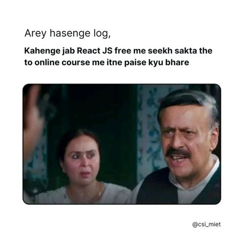 computer society of india miet on linkedin reactjs webinar free