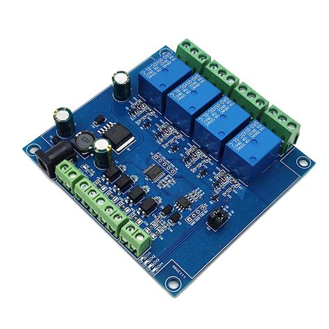 modbus rtu 4 way relay module 7 24v relay module switch rs485 ttl