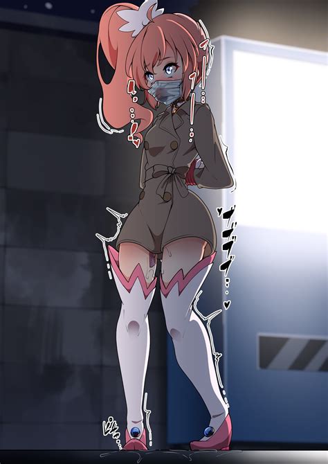 Rule 34 Ahoge Amatsuki Meguru Arms Behind Back Backlighting Bangs Blue Eyes Blue Gemstone