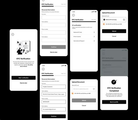 Kyc Verification Flow Behance
