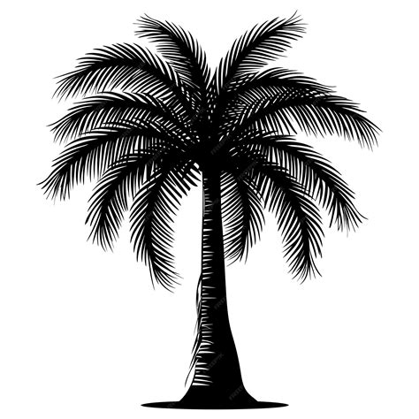 Premium Vector Silhouette Palm Dates Black Color Only