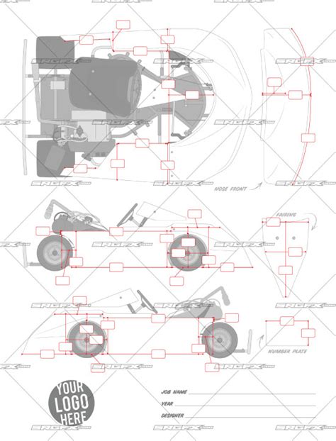 Offset Flat Kart Template 1 Flat School Of Racing Graphics