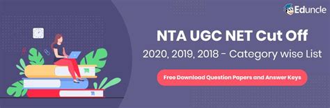 NTA UGC NET Cut Off Category Wise List