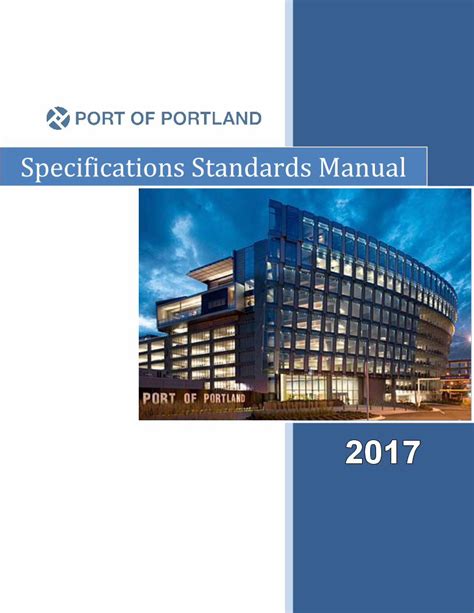 Pdf Specifications Standards Manual … · Specifications Standards Manual This Standards