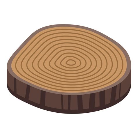 Tree Rings Icon Isometric Style 15648203 Vector Art At Vecteezy