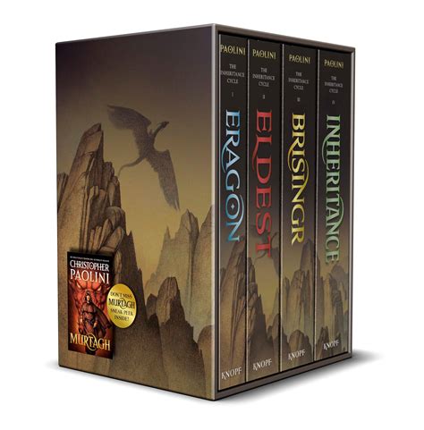 The Inheritance Cycle 4 Book Trade Paperback Boxed Set Eragon Eldest