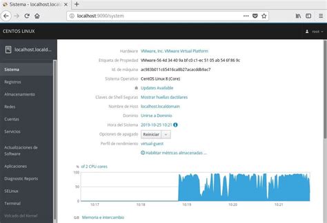 Instalando Cockpit Web Console En Centos 8 Rgnulinuxesp