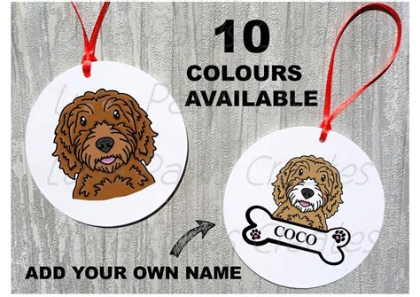 Cavapoo Decoration Christmas Cavapoo Ornament Custom Cavapoo Christmas