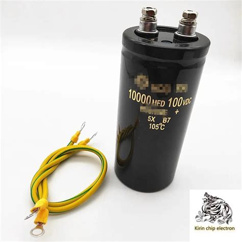 2 ชิ้น ล็อต 100v 10000uf Capacitor Electrolyticไฟฟ้าตัวเก็บประจุdc Capacitorการเปิดใช้งานซ่อม