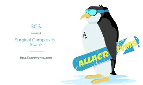 Scs Surgical Complexity Score