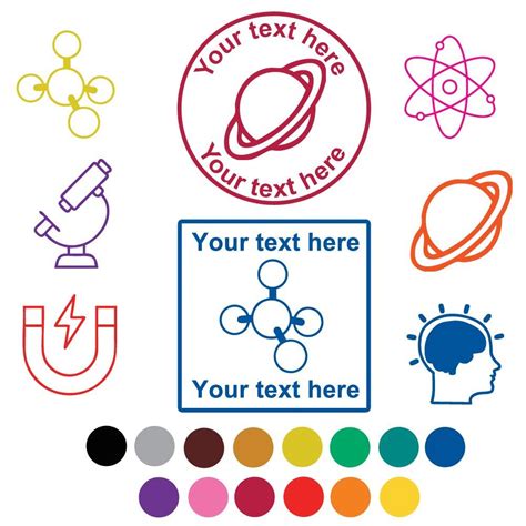 Custom School Stamps Science Teacher Personalised Self Inking Stamp