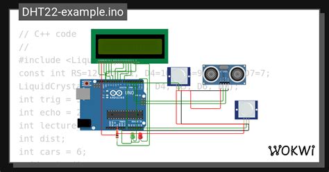 DHT22 Example Ino Wokwi ESP32 STM32 Arduino Simulator