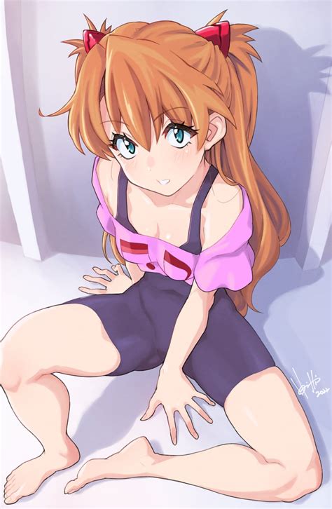 Souryuu Asuka Langley Neon Genesis Evangelion Drawn By Horishin