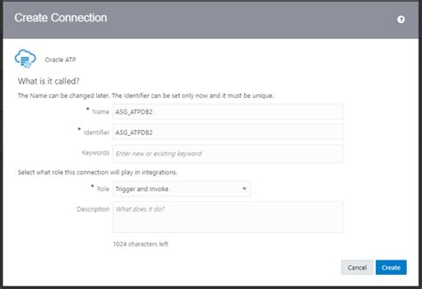 Oracle Integration Connecting To Autonomous Database Ootb Using