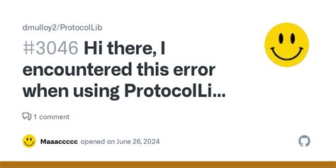 Hi There I Encountered This Error When Using Protocollib With 1206