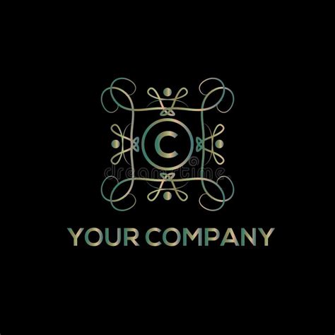 Monogramma Del Lusso Della Lettera Di C Illustrazione Vettoriale Illustrazione Di Lettera