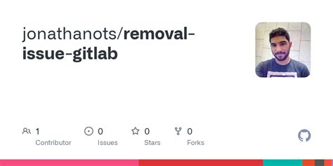 Github Jonathanotsremoval Issue Gitlab
