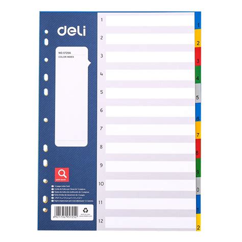 Deli PP Index Divider E A To