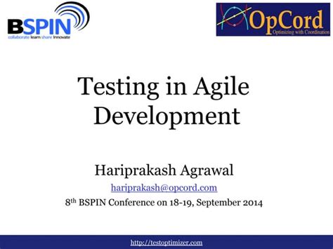 Agile Testing Presentation Pptx