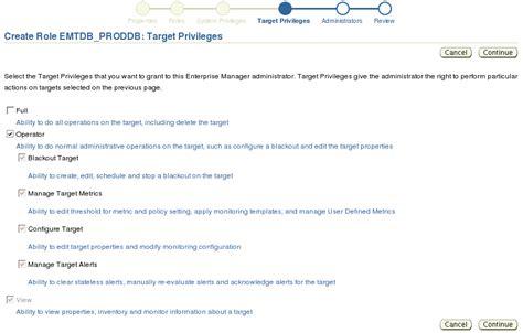 Privileges Roles And Users In Oracle Enterprise Manager 11gr1 Grid Control