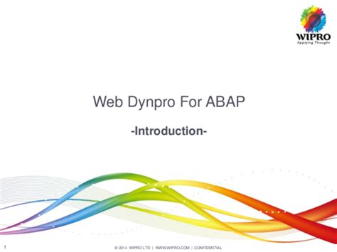 ppt web dynpro for abap introduction v1 pptx