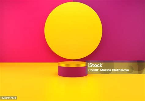 3d 핑크 포디움 단계 최소한의 파스텔 스튜디오 배경 추상 3d 기하학적 모양 오브젝트 그림 렌더링 0명에 대한 스톡 사진 및 기타 이미지 Istock