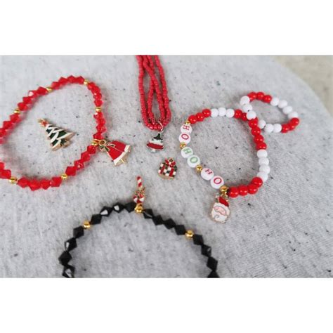 Ръчно изработени коледни колие и гривни Дамско бижу Пластмаса Бижута