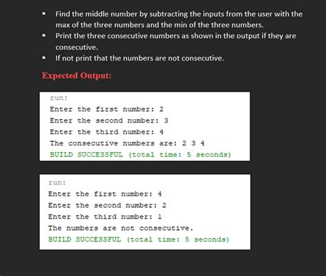 Solved Task 3 Consecutive Numbers Write A Program That