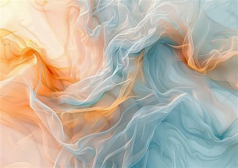 A Soft Flowing Abstract Design With Warm And Cool Color Gradients Background Abstract Art