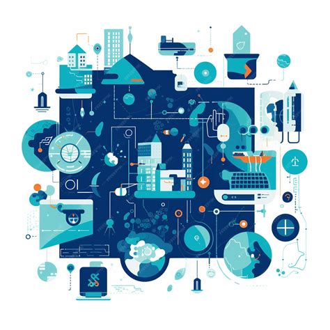 Premium Ai Image Iot Communication Protocols Illustration