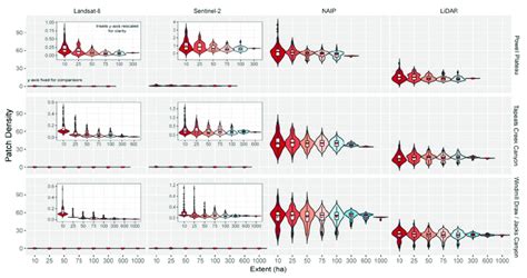 Violin Plots Colored By Extent And Depicting Probability Density Of