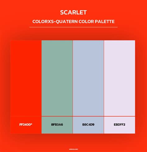 Scarlet Color Palettes