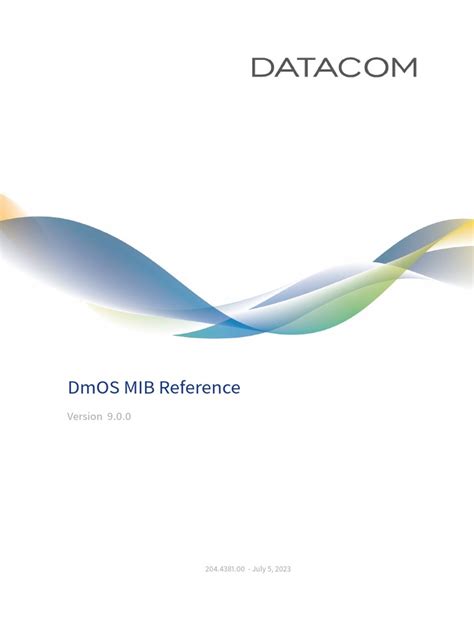 204 4381 00 Dmos Mib Reference Pdf Communication Networks