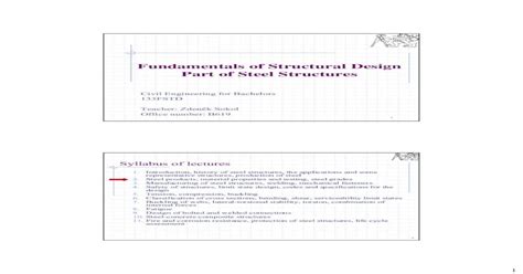 Pdf Fundamentals Of Structural Design Part Of Steel Structures Dokumentips