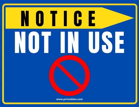 34 Printable Do Not Use Signs Download Free Pdfs