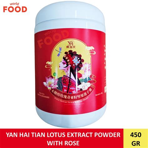 Jual Yan Hai Tian Lotus Extract Powder And Rose 450gr Shopee Indonesia