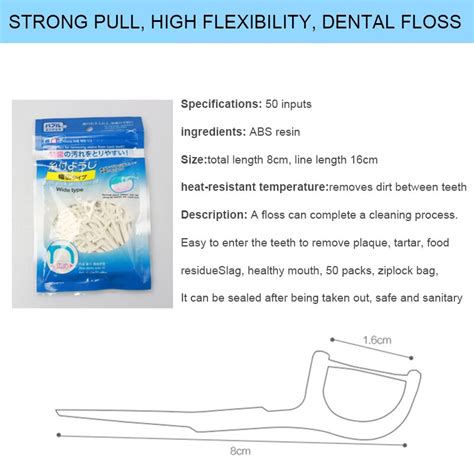 50pcsset Dentalinterdental Brush Teeth Stick Toot Grandado