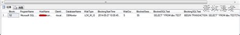 Sql Server 监控统计阻塞脚本信息blockingsessesionid Csdn博客