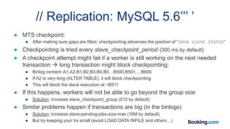 Mysql Parallel Replication Inventory Use Case And Limitations Ppt
