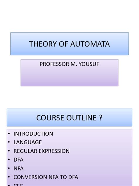 Theory of Automata | PDF | Automata Theory | String (Computer Science)