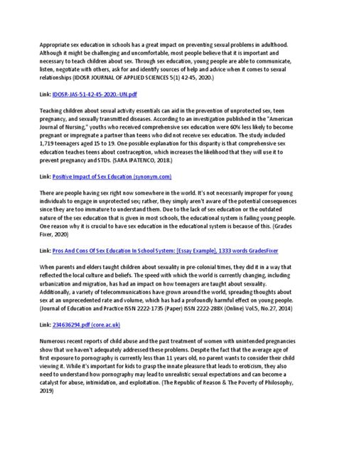 Rrl Links Localandforeign Pdf Sex Education Adolescence